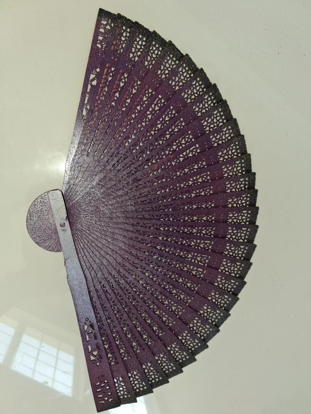 The Tipsy Gypsi | Other | Ooak Hand Painted Wood Fan Victorian | Poshmark